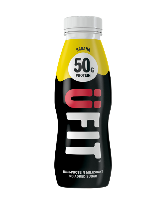 BANANA 50G PROTEIN MILKSHAKE - 8x500ML – UFIT High Protein Drinks ...