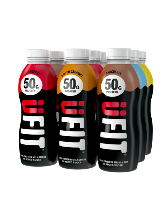 50G PROTEIN MILKSHAKE VARIETY PACK - 9x500ML – UFIT High Protein Drinks ...