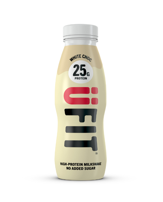 WHITE CHOCOLATE 25G PROTEIN MILKSHAKE - 10x330ML – UFIT High Protein ...
