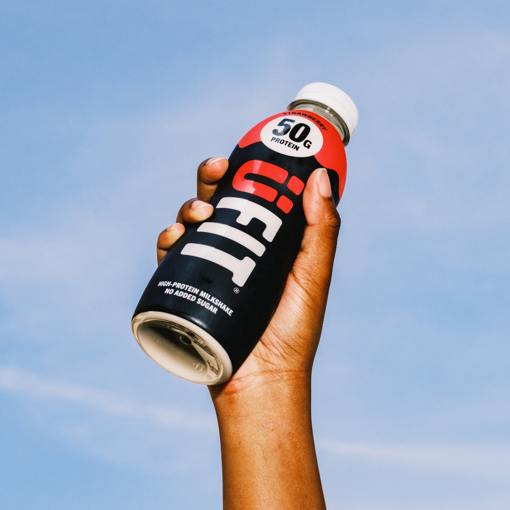 STRAWBERRY 25G PROTEIN MILKSHAKE - 10x330ML – UFIT High Protein Drinks ...